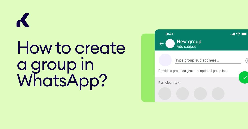 How to create a group in WhatsApp — Kommo