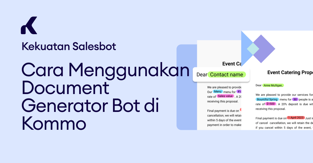 Cara Menggunakan Document Generator Bot di Kommo — Kommo
