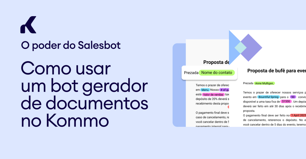 Como usar um bot gerador de documentos no Kommo — Kommo