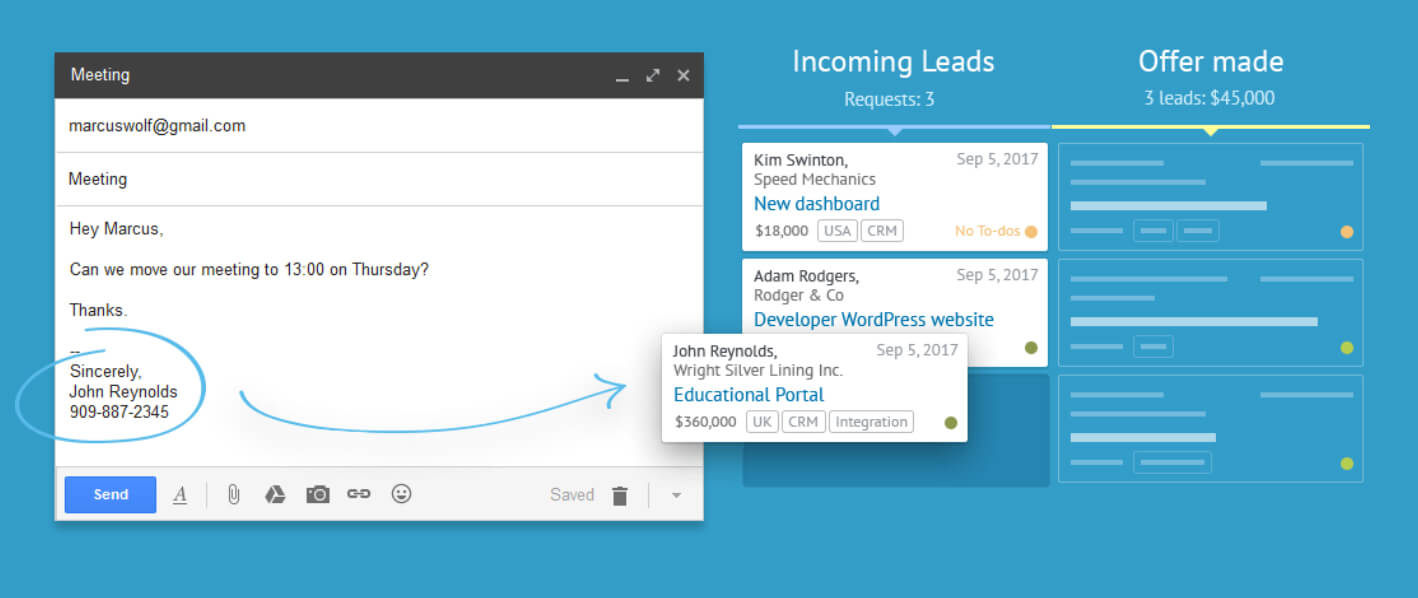 Gmail integration — Kommo (formerly amoCRM)